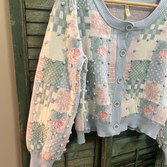 Matilda Jane | Sweaters | Matilda Jane Cardigan Sweater Patchwork ...